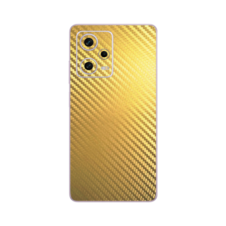 iSkinz фолио за Xiaomi Redmi Note 12 - Carbon Gold 360 Cut, Celo Body ...