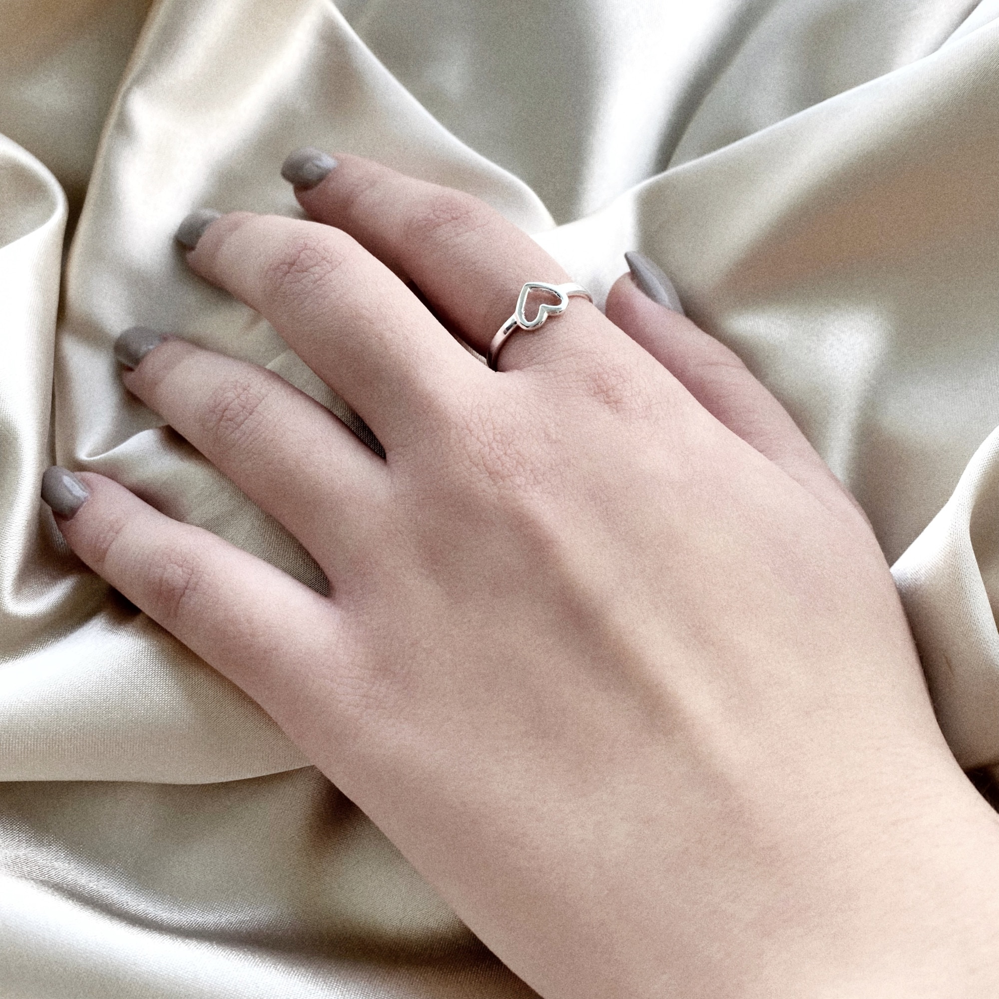 Inel reglabil INIMA din Argint 925 - eMAG.ro