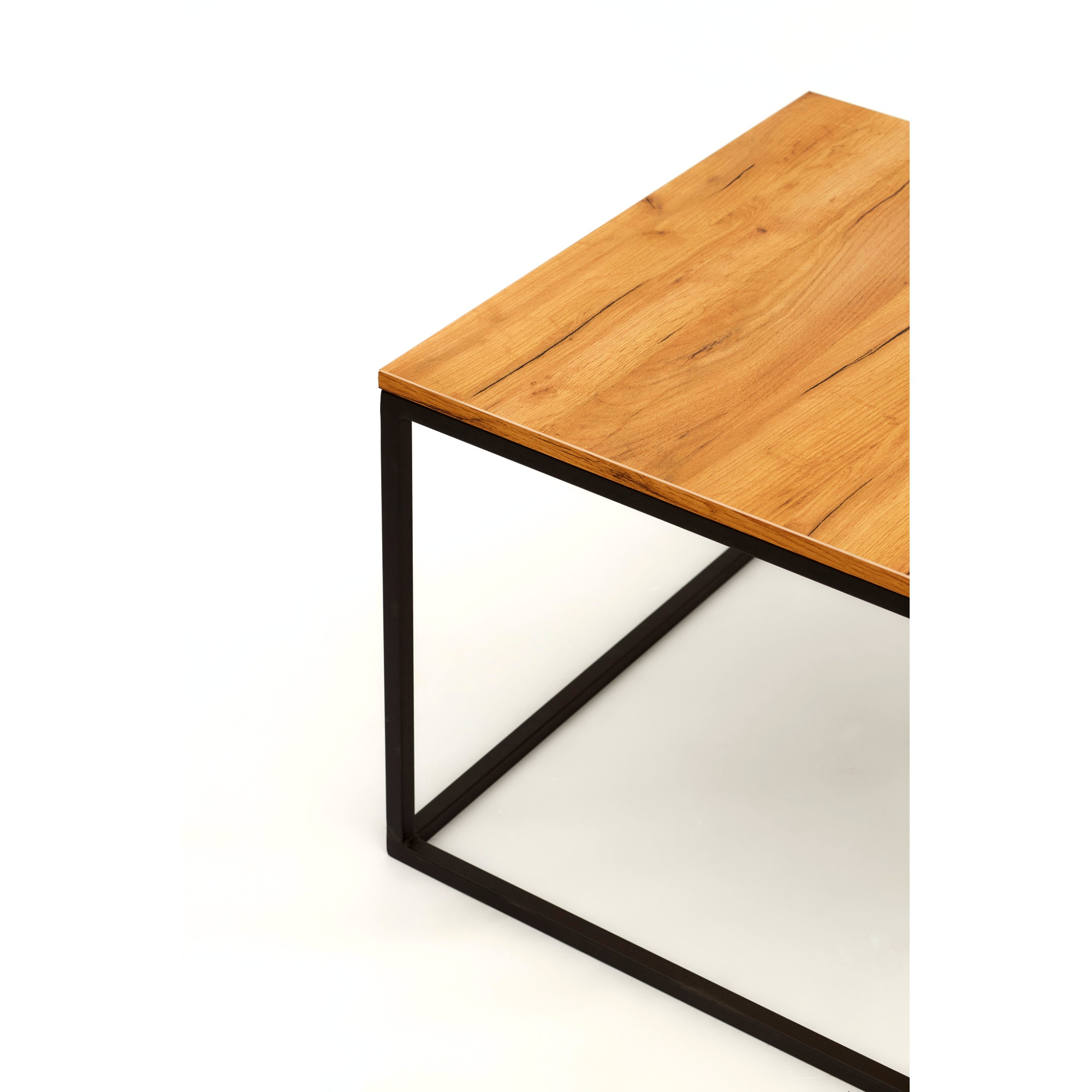 Masa Cafea Andra cu blat furnir si cadru metalic, 70 x 70 x 52 cm - eMAG.ro