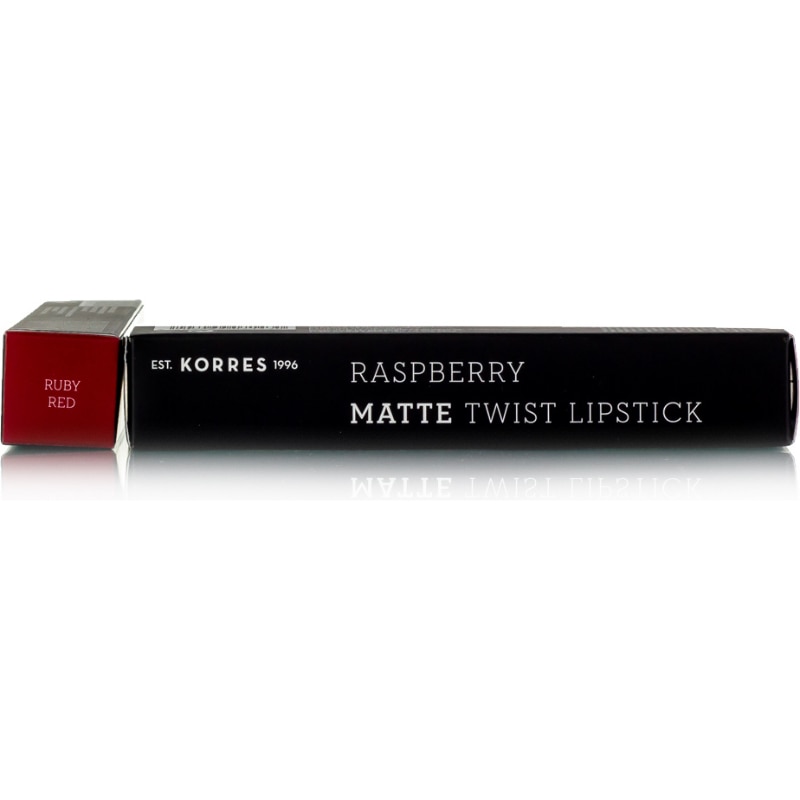 Ruj Korres Raspberry Matte Twist, Ruby Red - eMAG.ro