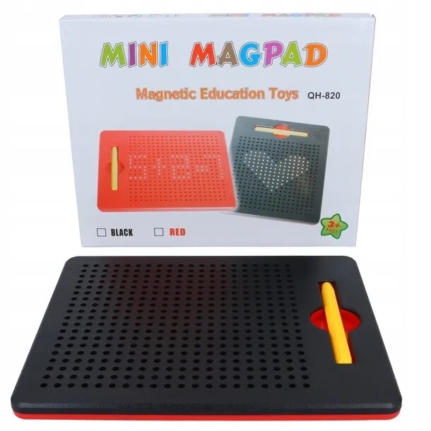 Tabla magnetica MAGPAD, Stator, Cu 380 bile si pix, Negru - eMAG.ro