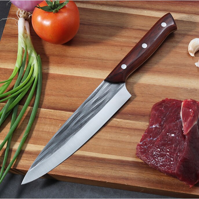 Cutit Bucatar, Forjat Manual cu Lama din Crom, Lungime lama 19cm - eMAG.ro