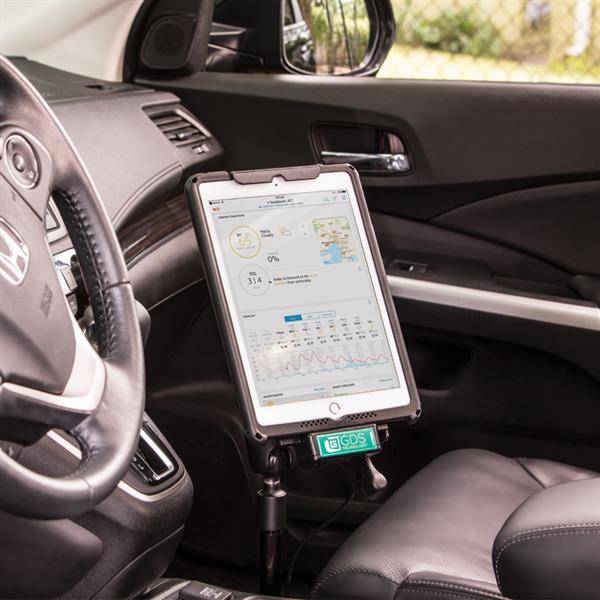 Suport statie andocare tableta Apple iPad 5/6, Ram Mounts, Negru/Verde ...