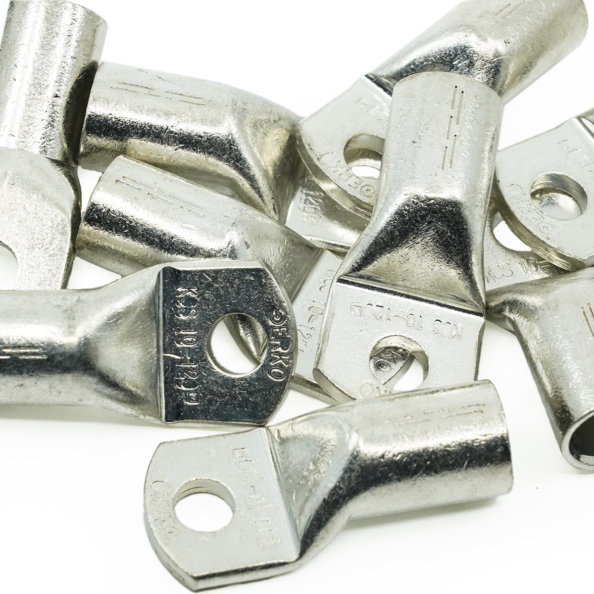 Set 10x terminal tip inel tubular stantat pentru surub M14, Erko, Cupru ...