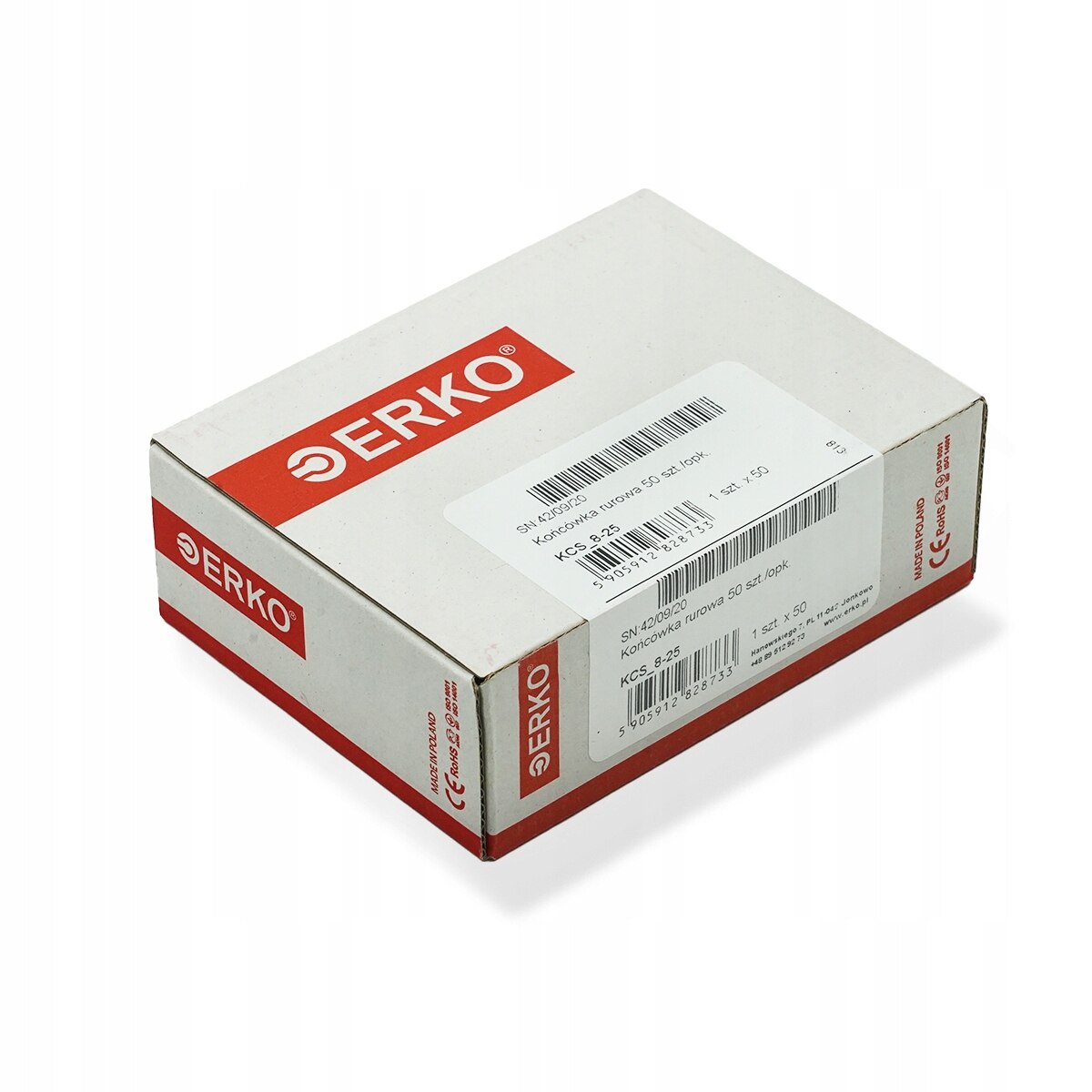 Terminal inel tubular pentru surub M12, Erko, Unghi de conectare 90°, Sectiunea miezului 240 mm2 ...