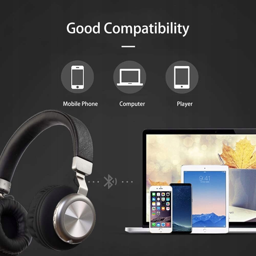 Casti wireless, Bluetooth, 300 mAh, Negru - eMAG.ro