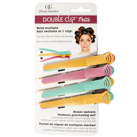 Set 4 agrafe de par, Olivia Garden, Plastic, Multicolor - eMAG.ro