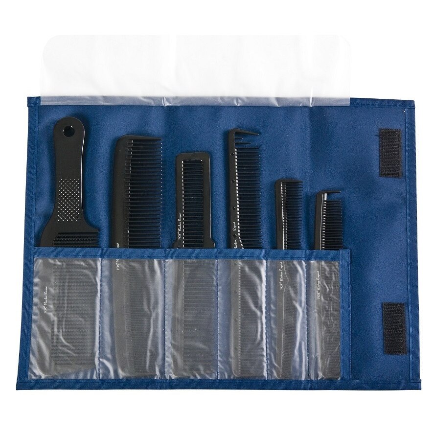 Set 5 piepteni de par, FOX, Plastic, Diverse marimi, Negru - eMAG.ro