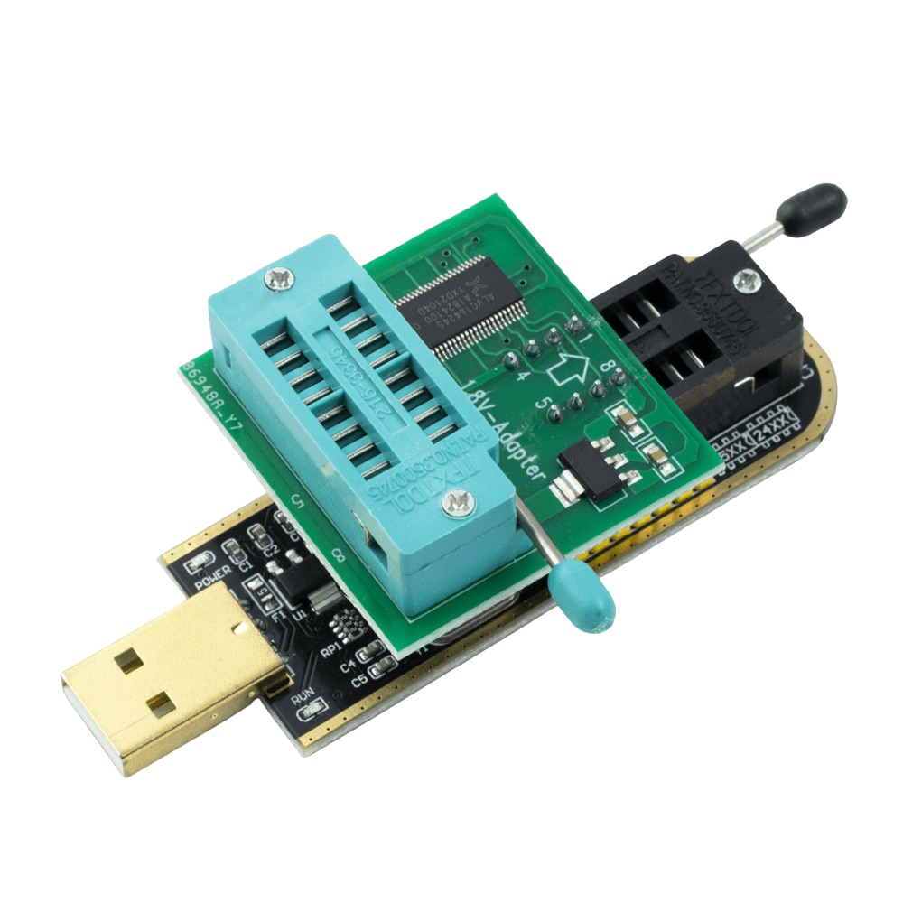 Set EEPROM si programator Flash pe CH341A, USB, 5 V - eMAG.ro