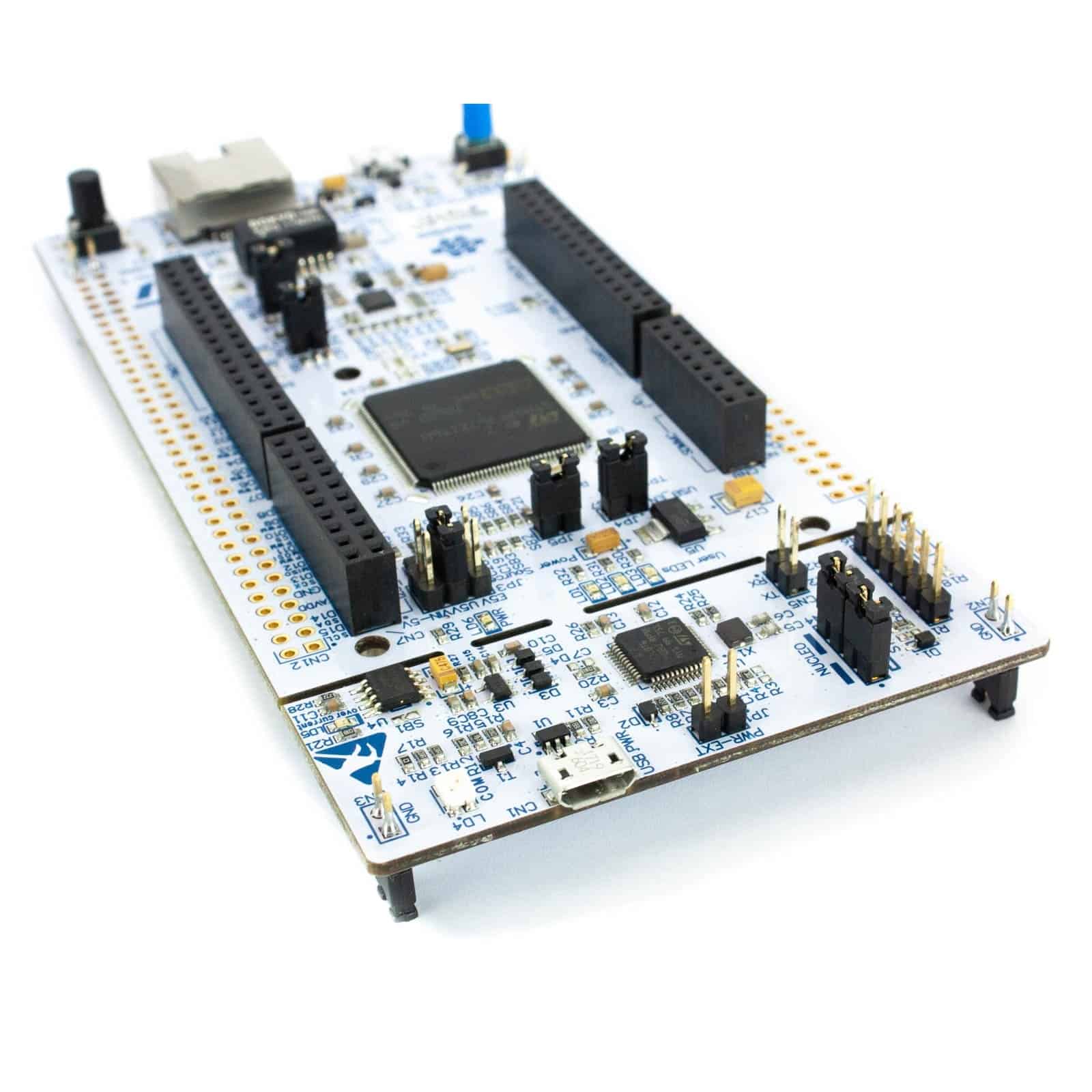 Nucleo-144 értékelőtábla, NUCLEO-F767ZI, STM32, Cortex-M7, fehér/fekete ...