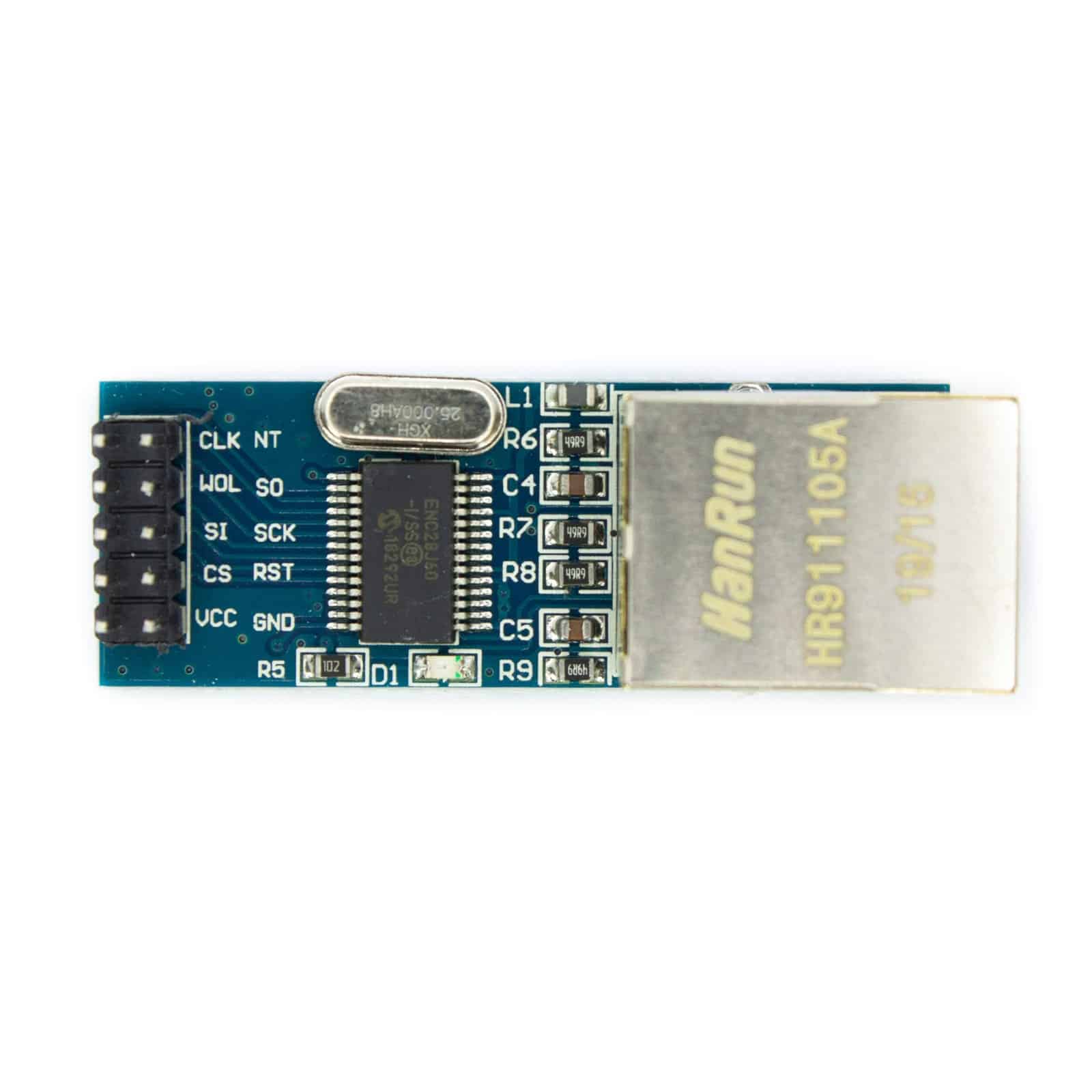Modul de retea, Ethernet, ENC28J60, SPI, Mini, Multicolor - eMAG.ro