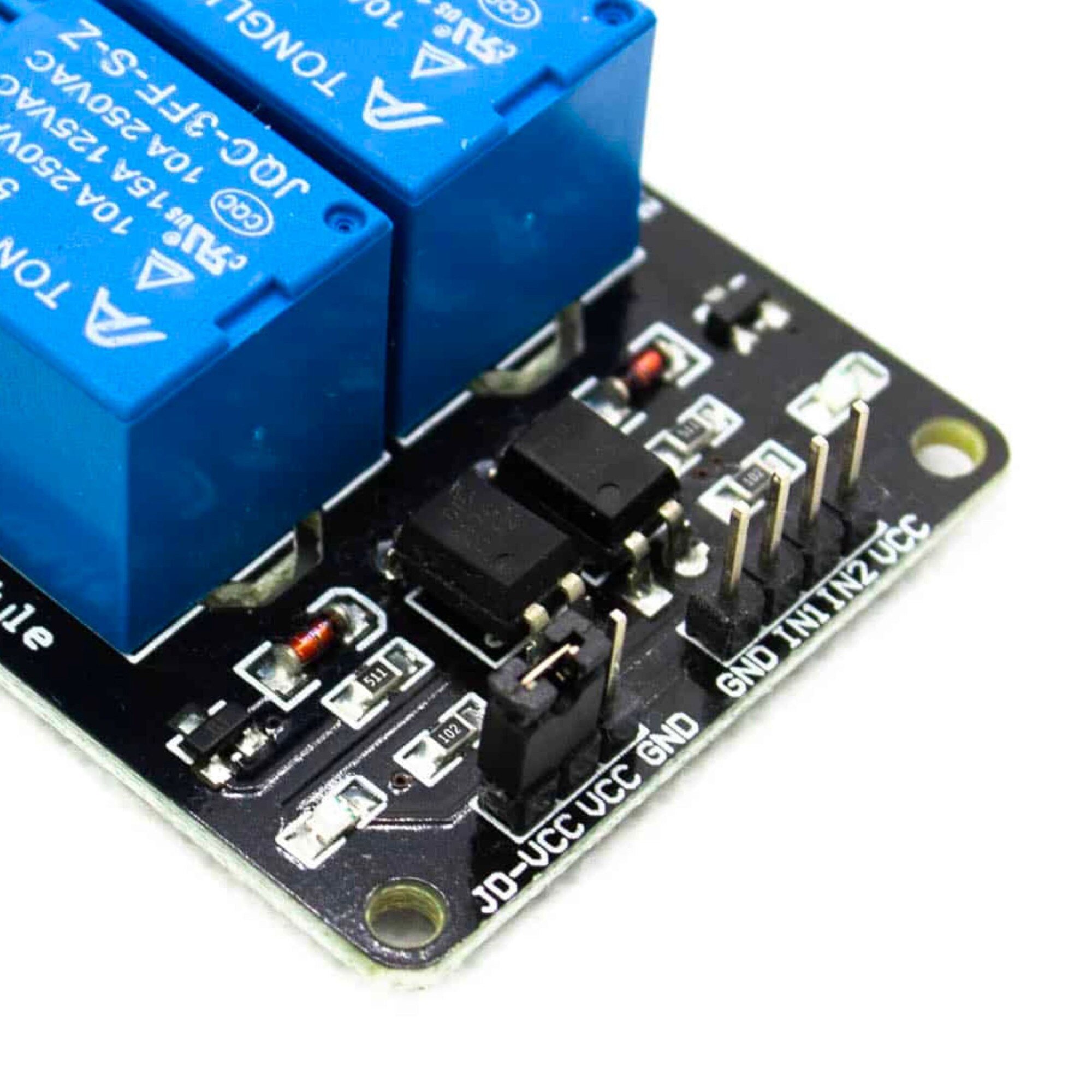 Modul releu, 2 canale, 5V, 10A, Multicolor - eMAG.ro