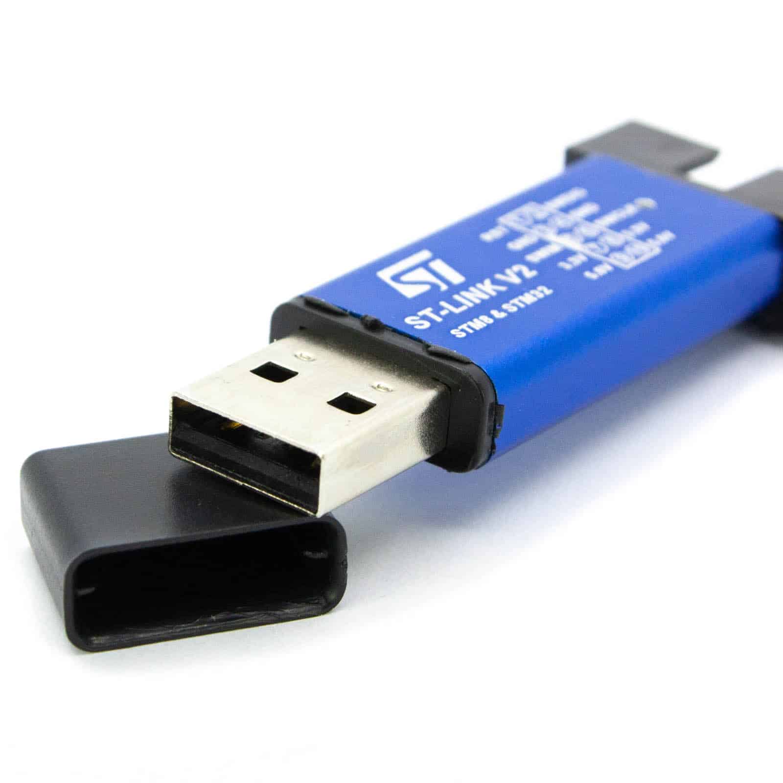 Programator ST-Link, V2, Pentru STM32/ STM8, Albastru - eMAG.ro