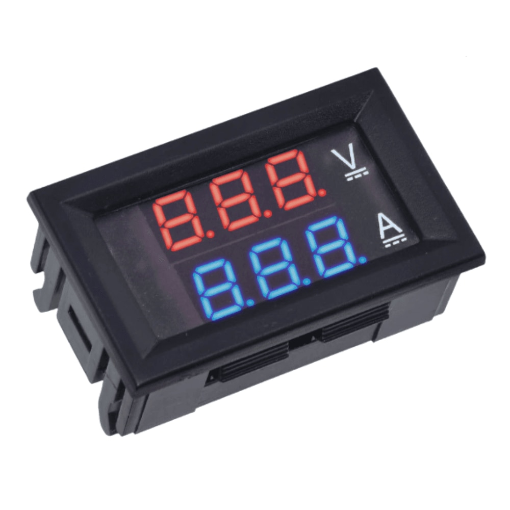 Panou voltmetru panou LED, Ampermetru, 0-100V, 0-10A, Negru - eMAG.ro