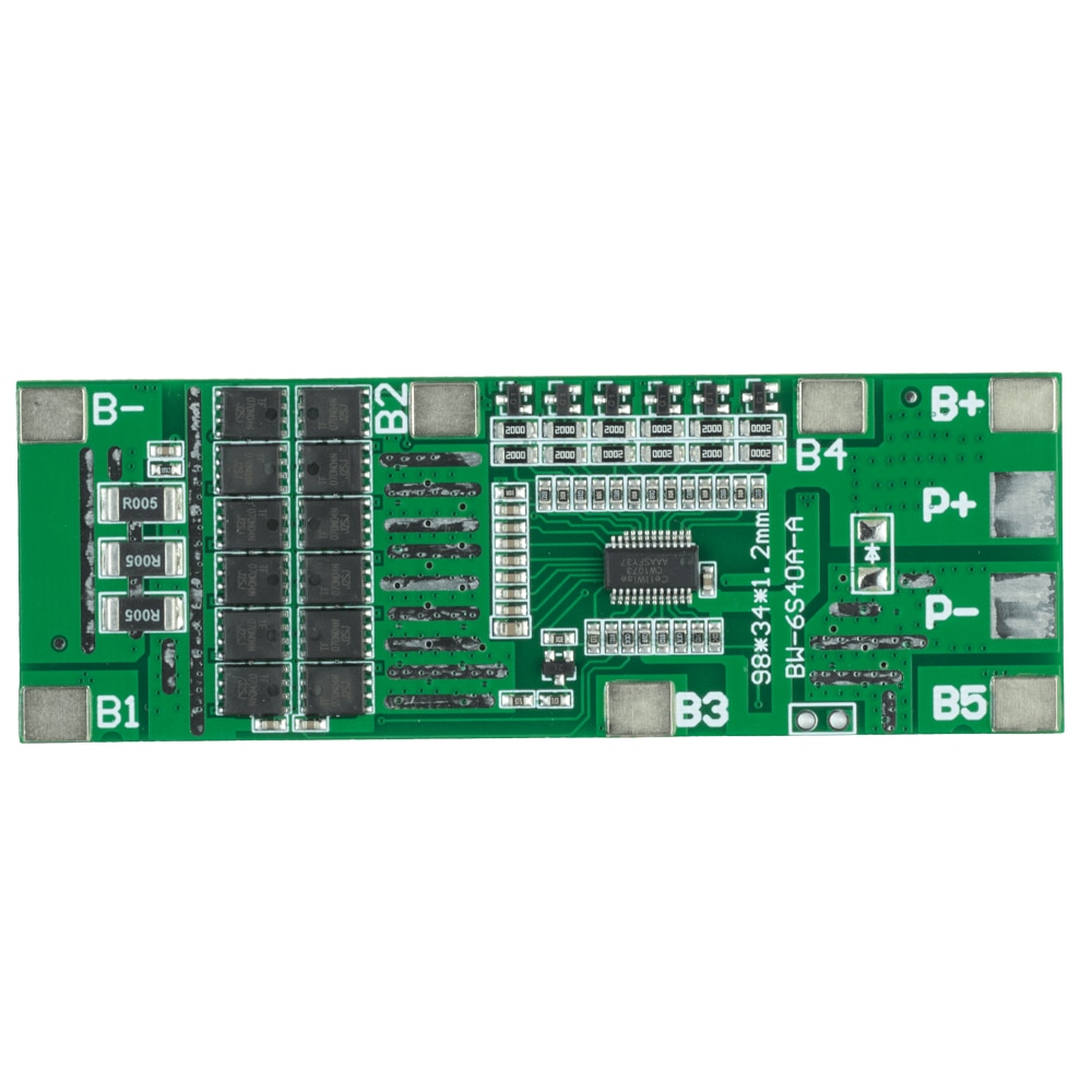 BMS, 6S, 40A, За Li-Ion батерии, Многоцветни - eMAG.bg