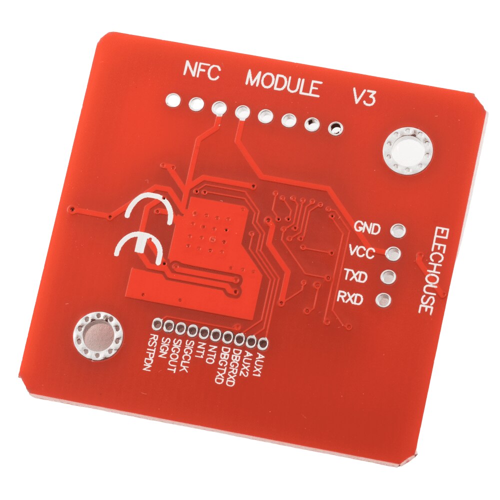 RFID четец, PN532, 13.56MHz, SPI, С карта и ключодържател, Многоцветен ...