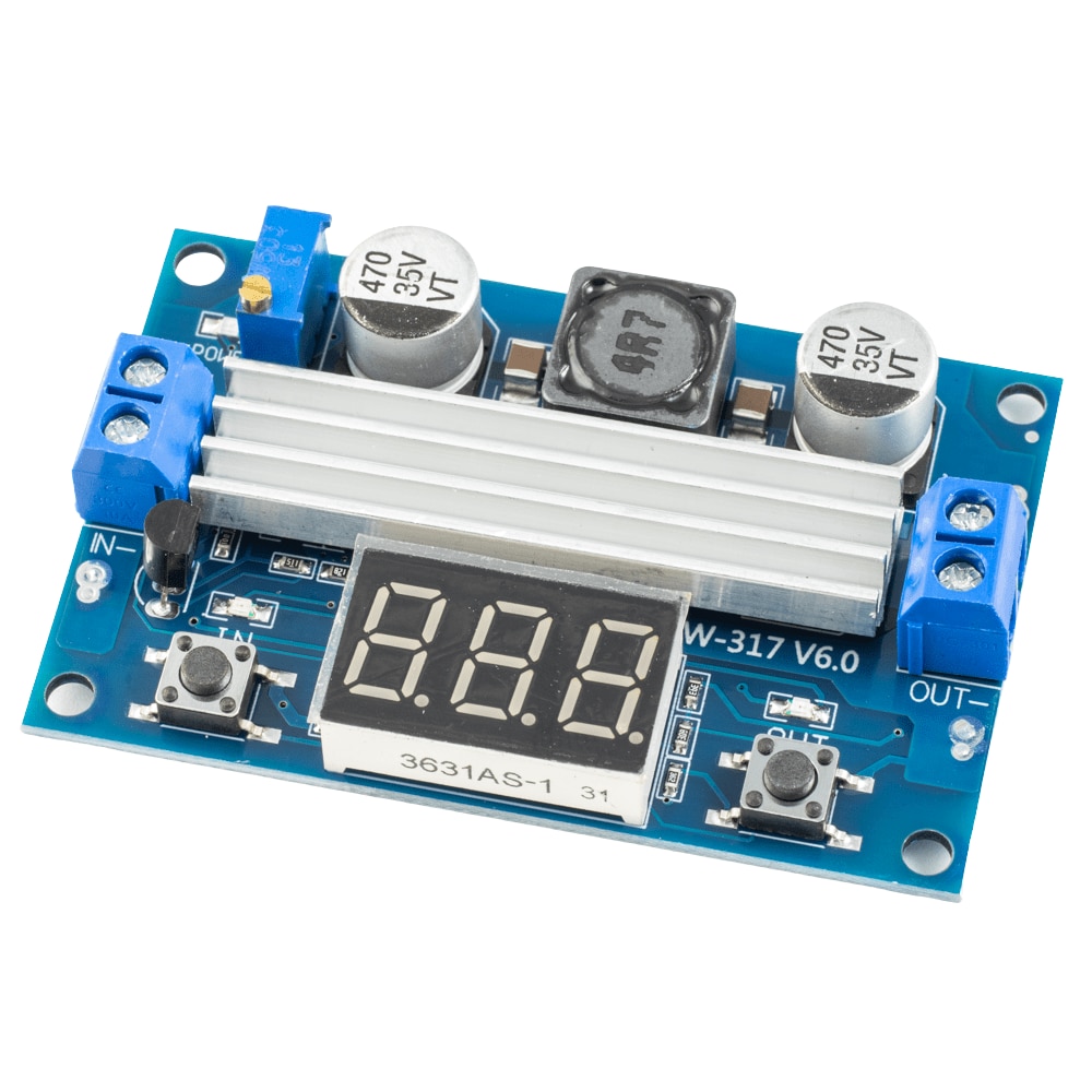 Convertor Step-Up, LTC1871, 3.5-35V, 6A, 100W, DC-DC, Cu voltmetru ...