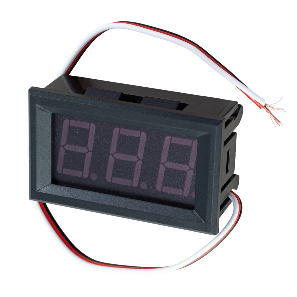 Voltmetru DC, LED, Contor miniatural, 0.56 Inch, Multicolor - eMAG.ro