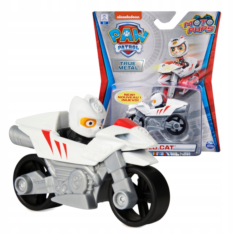 Motocicleta Paw Patrol - Wild Cat, Spin Master, Metal/Plastic, 3 ani+ ...
