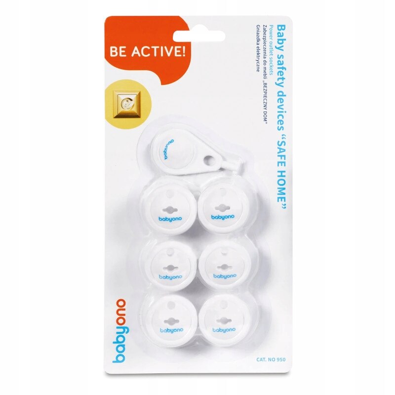 Set protectie pentru prize, BabyOno, Plastic, Alb - eMAG.ro