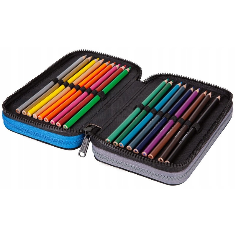 Penar copii echipat, CoolPack, 19,5 x 12,5 x 6,5 cm, Gri - eMAG.ro