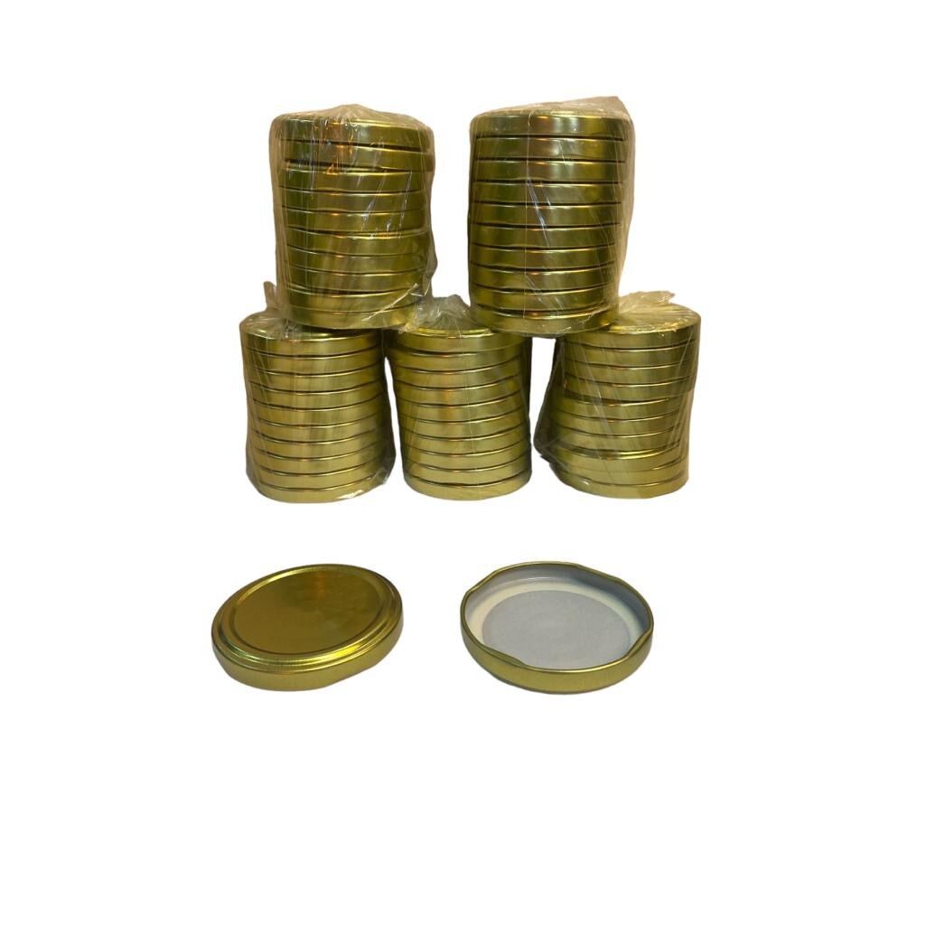 Set 50 de capace borcan 66 mm 370 ml model Auriu - eMAG.ro