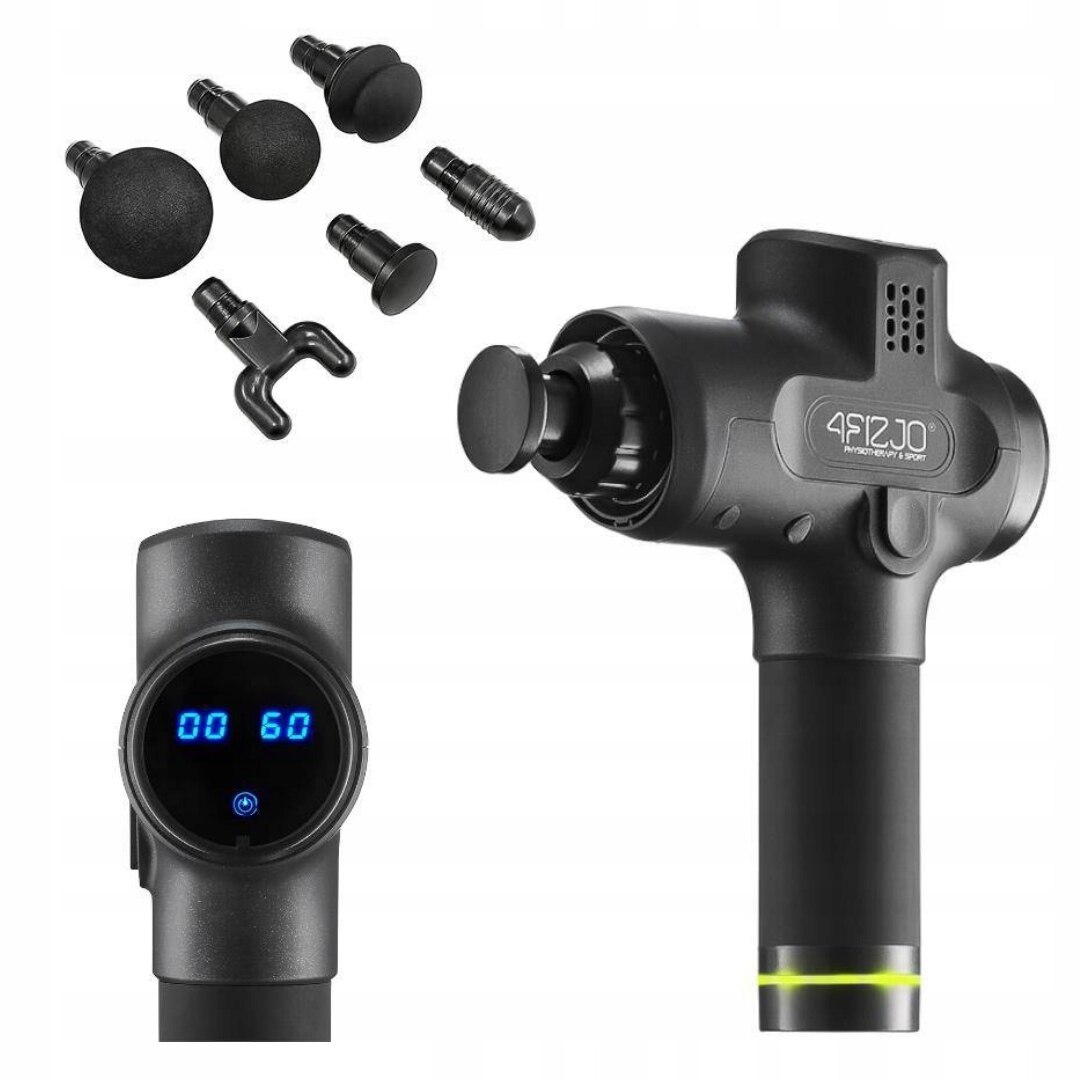Aparat pentru masaj profesional tip pistol Massage Gun Pro+, 6 viteze ...