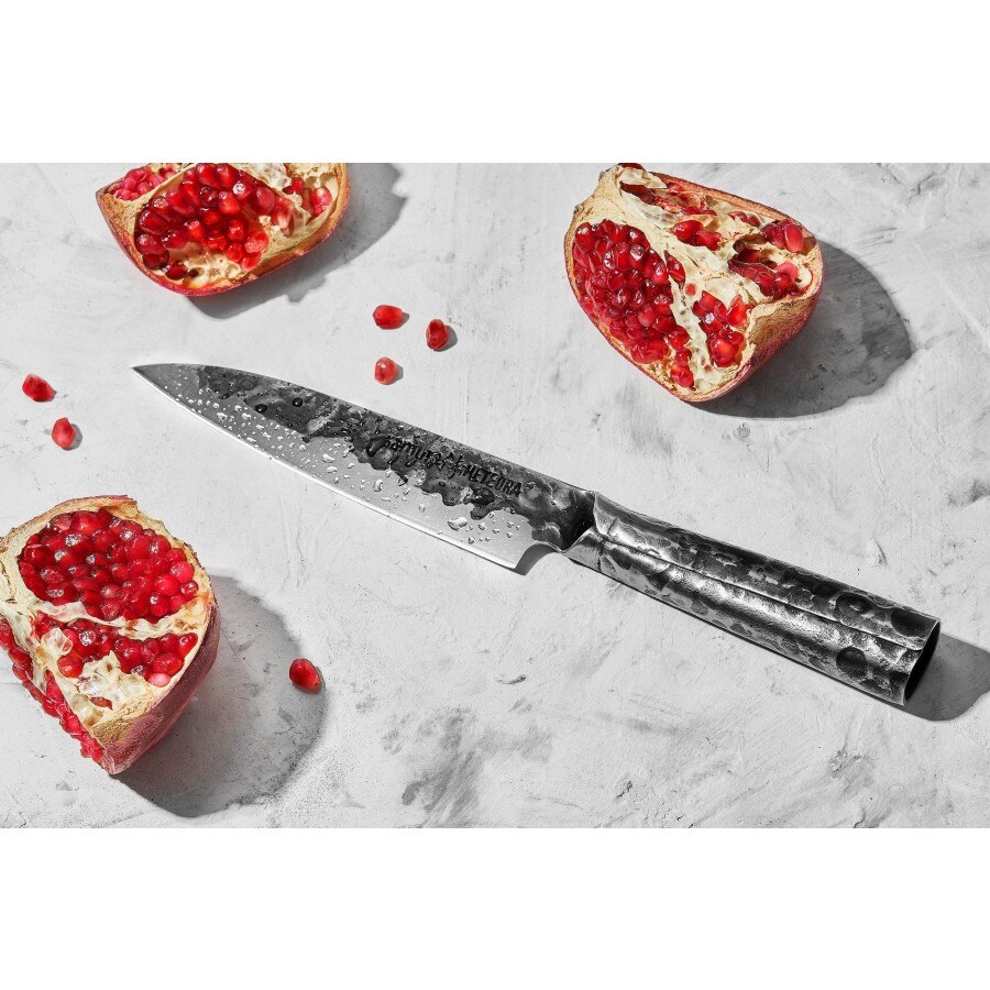 Cutit Santoku mic Samura METEORA 160mm otel Damasc - eMAG.ro