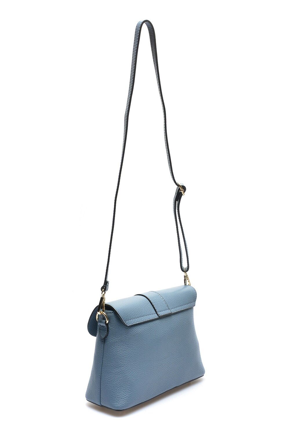 Isabella Rhea, Keresztpántos texturált bőrtáska, Púderkék - eMAG.hu