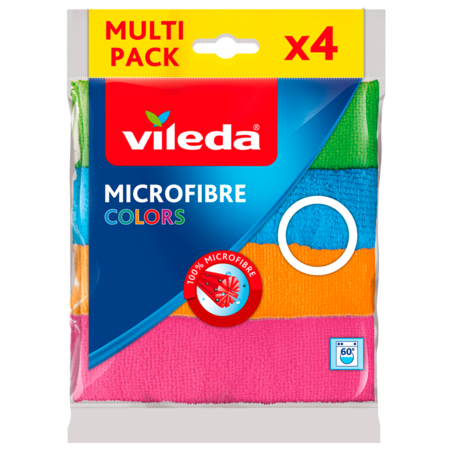 Vileda Multiquatro Colors mikroszálas univerzális törlőkendők, 4 db ...