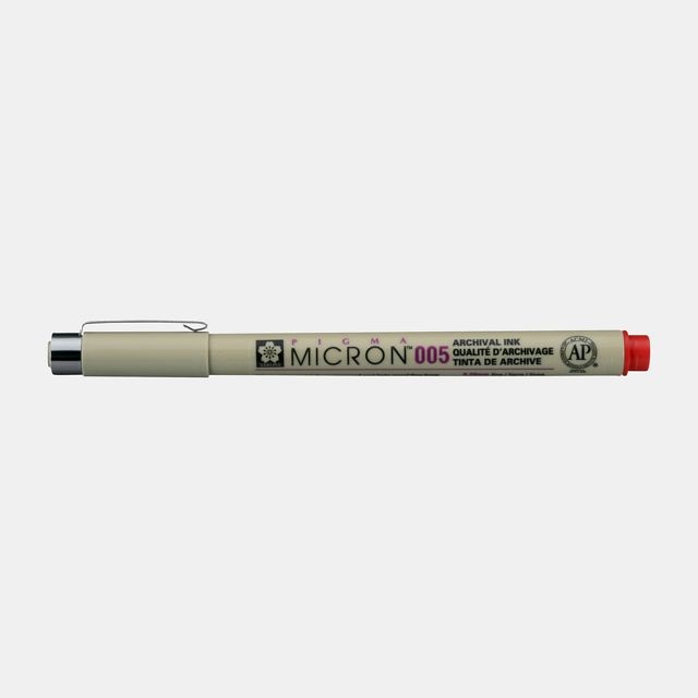 Liner Sakura Pigma Micron, 005, red - eMAG.ro
