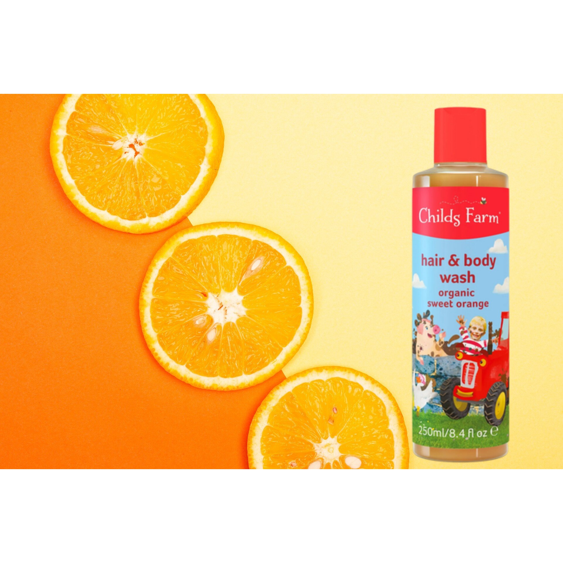 Gel de Dus si Sampon pentru Copii, 2 in 1, Portocala Dulce 250 ml - eMAG.ro