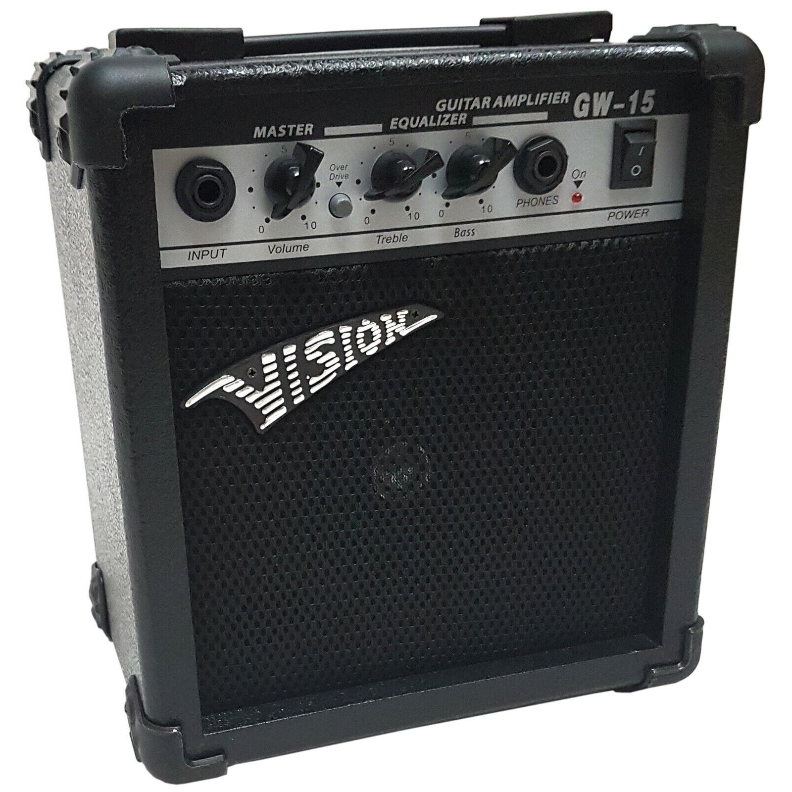 Set chitara electrica rock 1/2 VISION junior cu amplificator 15W, cablu ...