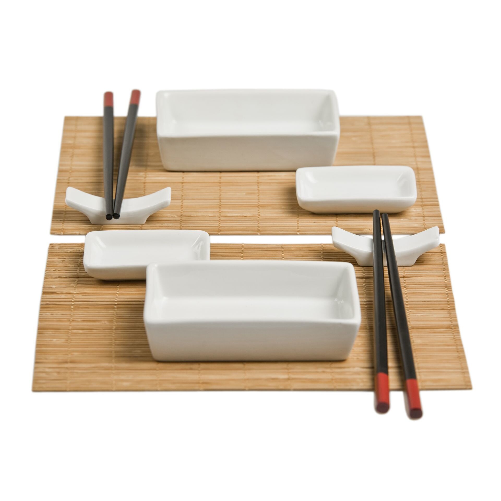 Set de servire sushi, alb, 11 bucati - eMAG.ro
