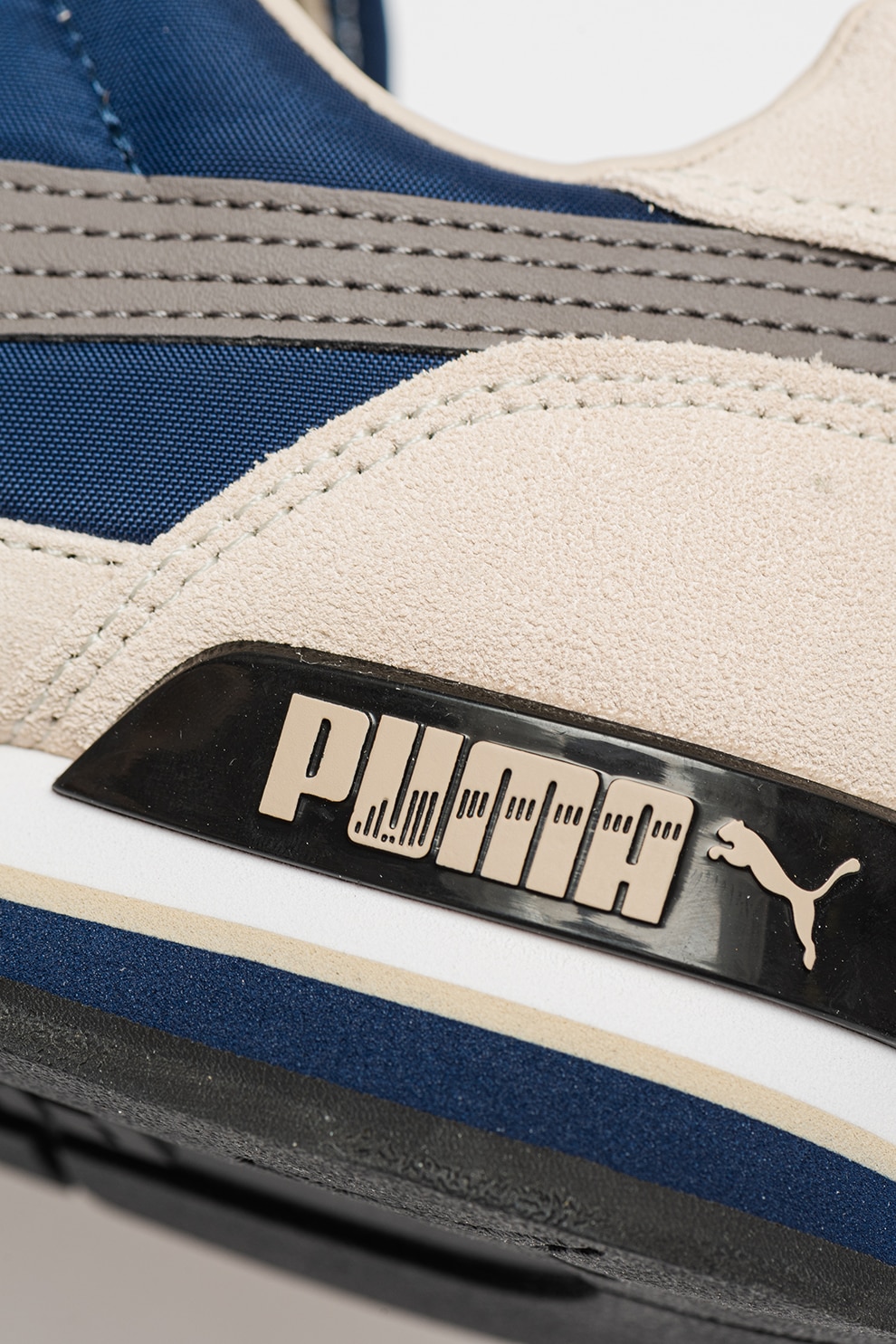 Puma, Спортни обувки TX-3 с мрежа, Тъмносин, Tъмносив, Camel, 4 - eMAG.bg