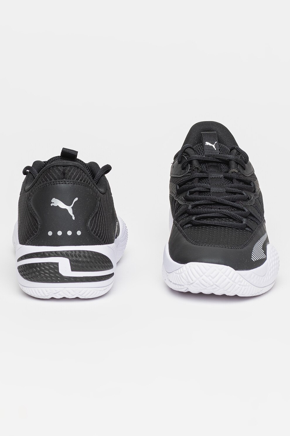 Puma, Спортни обувки Court Rider 2.0, Черен, Tъмносив, 9 - eMAG.bg