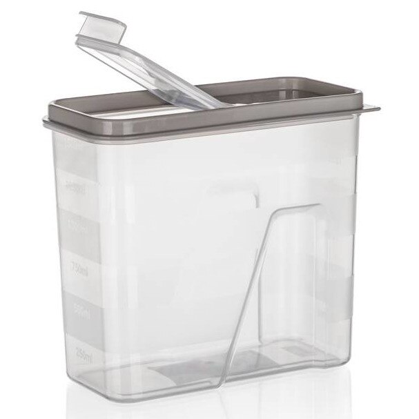 Recipient gradat, Banquet, Plastic, 1.5 l, Transparent/Latte - eMAG.ro