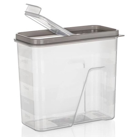 Recipient gradat, Banquet, Plastic, 1.5 l, Transparent/Latte - eMAG.ro