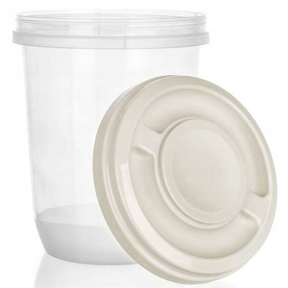 Recipient depozitare, Banquet, Plastic, 1 l, Transparent/Fildes - eMAG.ro