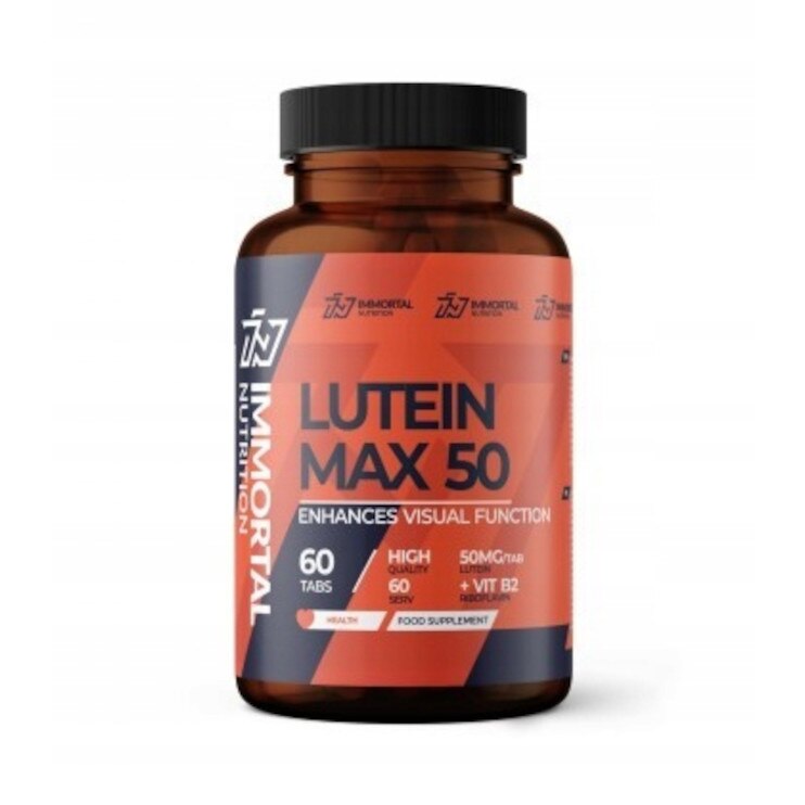 Étrend-kiegészítő, Immortal Nutrition, Lutein MAX 50mg, 60 tabletta ...