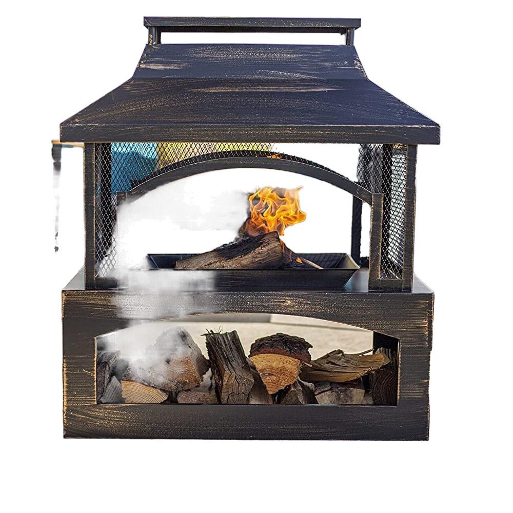 Semineu de gradina, Avenberg, Negru - eMAG.ro