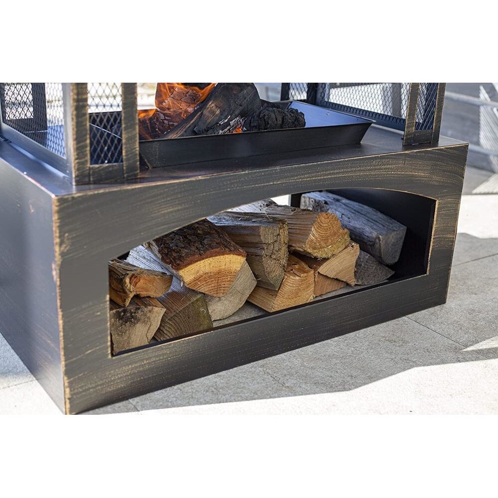 Semineu de gradina, Avenberg, Negru - eMAG.ro