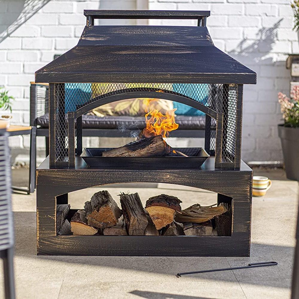 Semineu de gradina, Avenberg, Negru - eMAG.ro