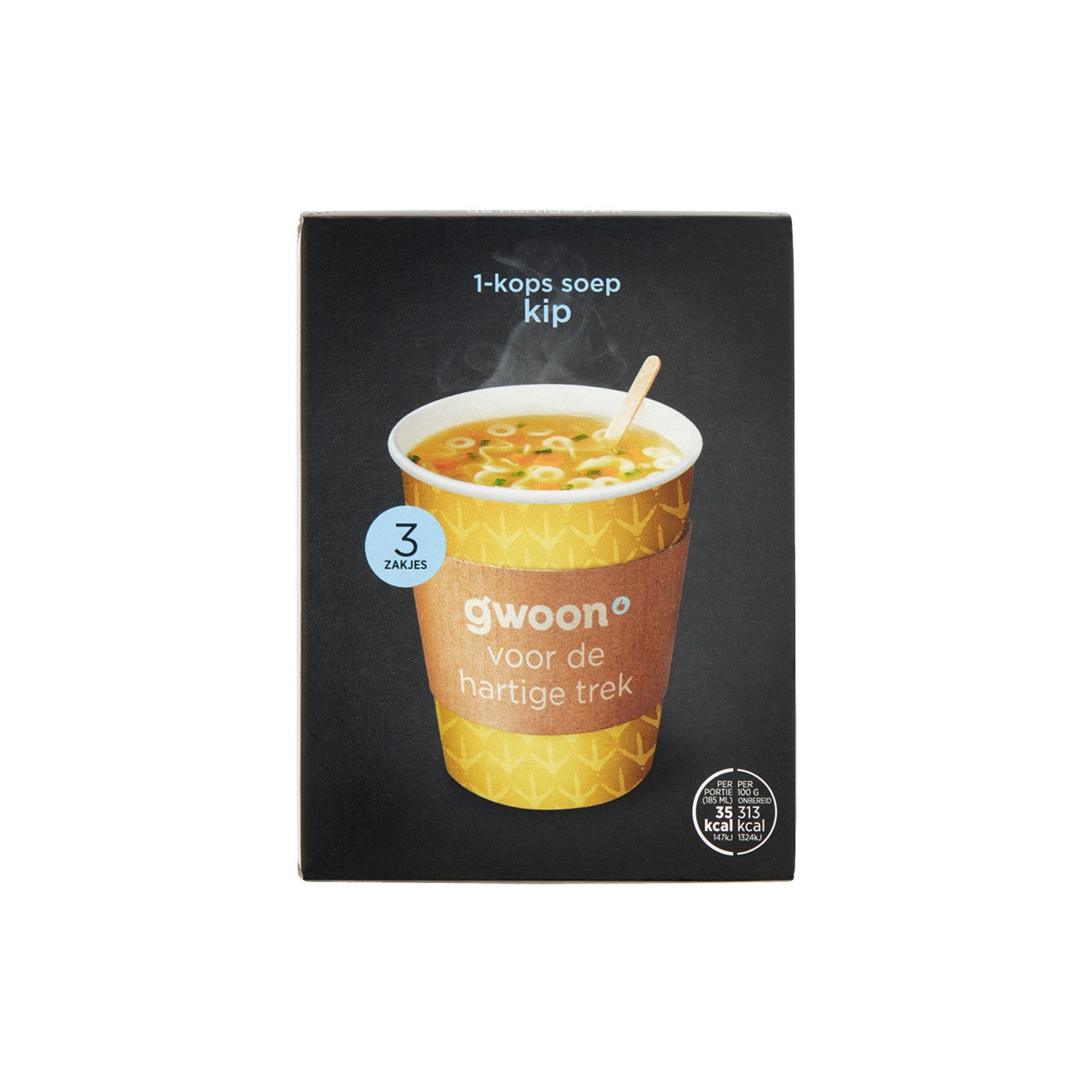 Supa instant, de pui, 3 x 12 g, G’woon - eMAG.ro