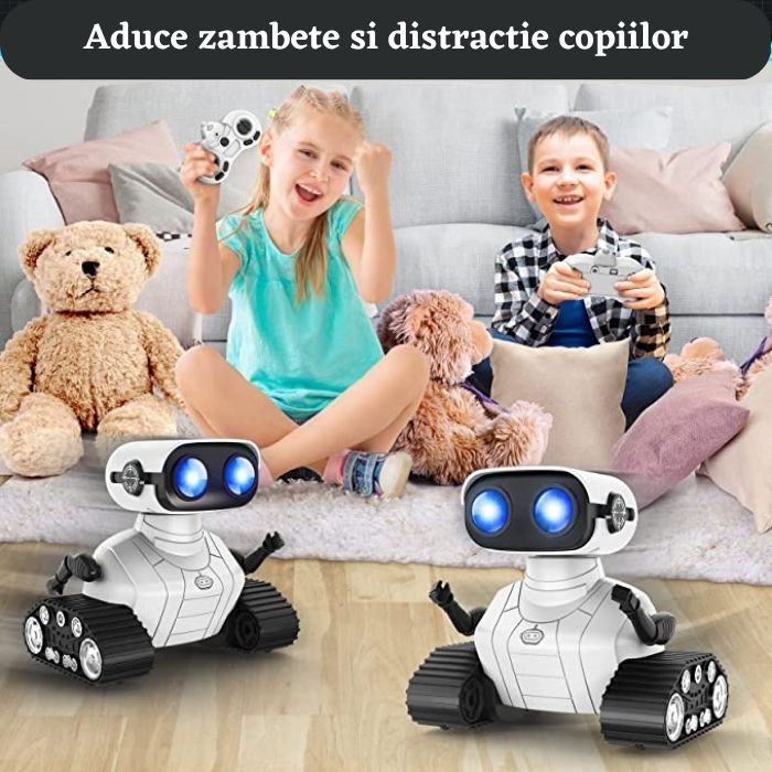 Robot inteligent copii cu telecomanda, multifunctional, 3 – 8 ani, auto ...