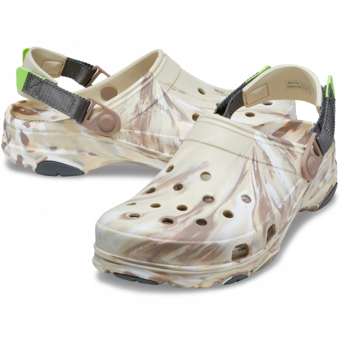 Saboti Femei, Crocs, Classic All Terrain Marbled Clog, Croslite, Bej, 41-42 - eMAG.ro
