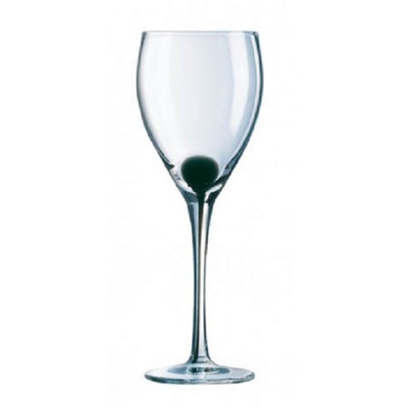 Set 4 pahare vin, Luminarc Drip Black, Sticla, 350 ml - eMAG.ro