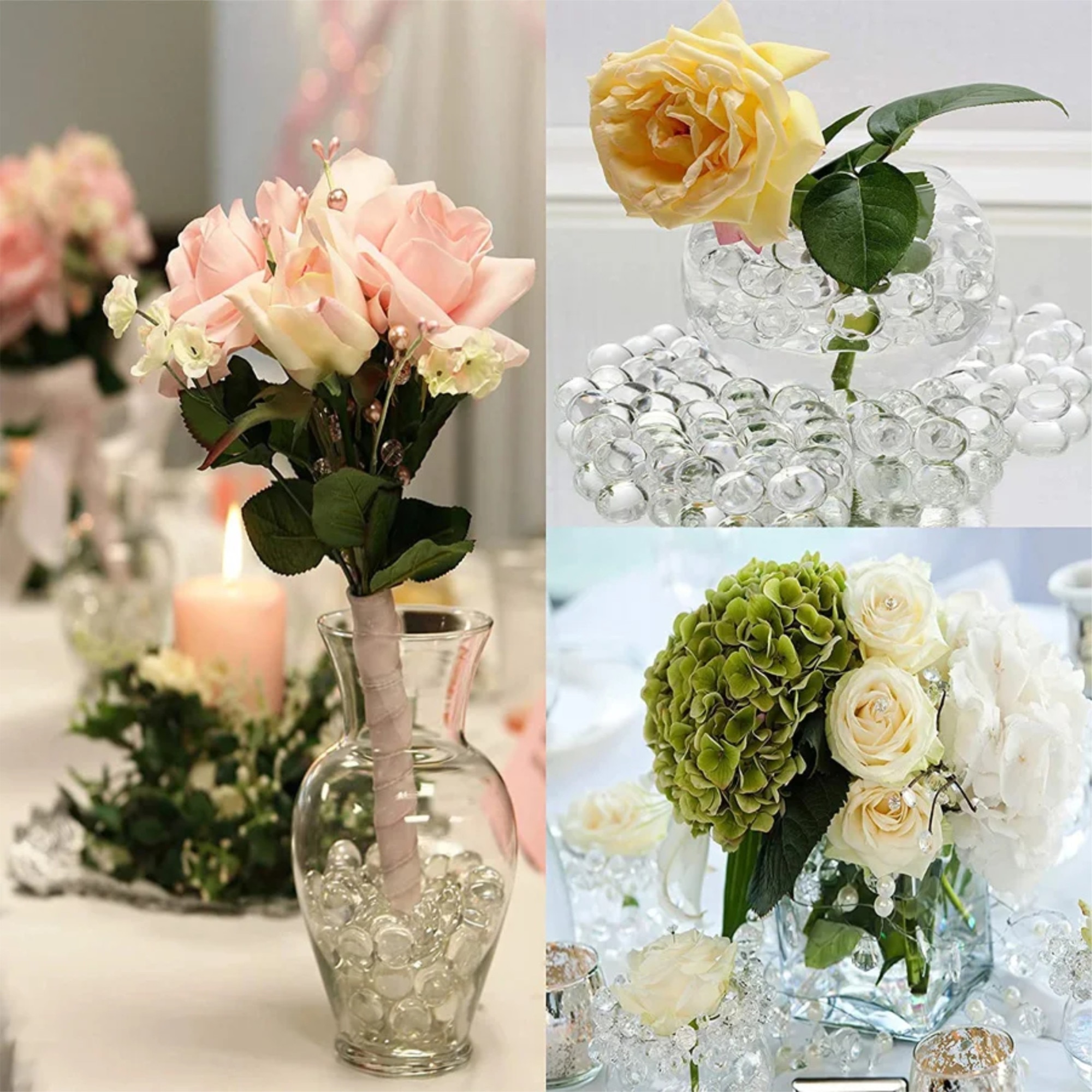 Set 50000 bile decorative, EVI, Hidrogel, Transparent - eMAG.ro