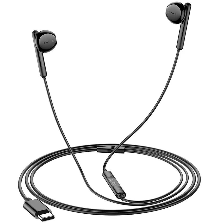Кабелни стерео слушалки Usb Type C микрофон бутон за запис контрол