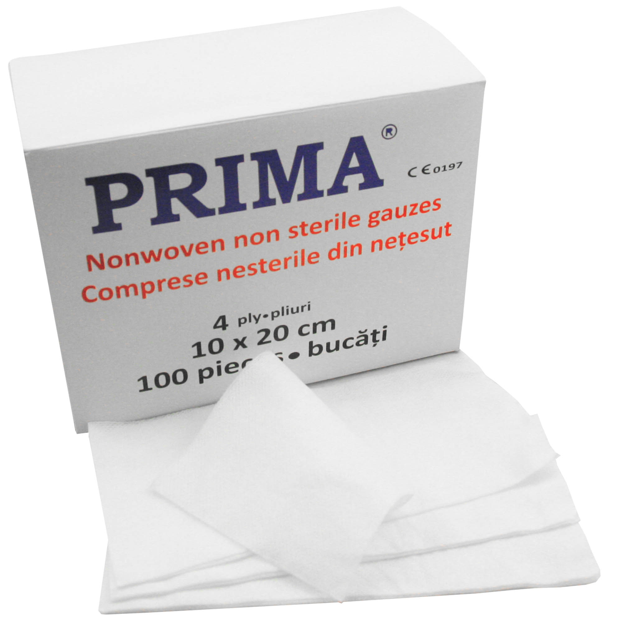 Comprese PRIMA, Nesterile, PPSB, pliate in 4, 20x10, 100 bucati - eMAG.ro